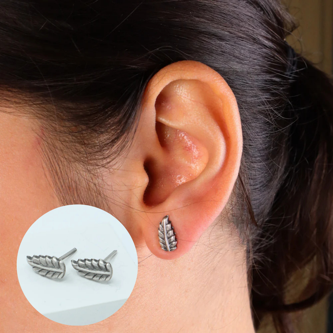 Silver Leafy Stud | 92.5 Silver
