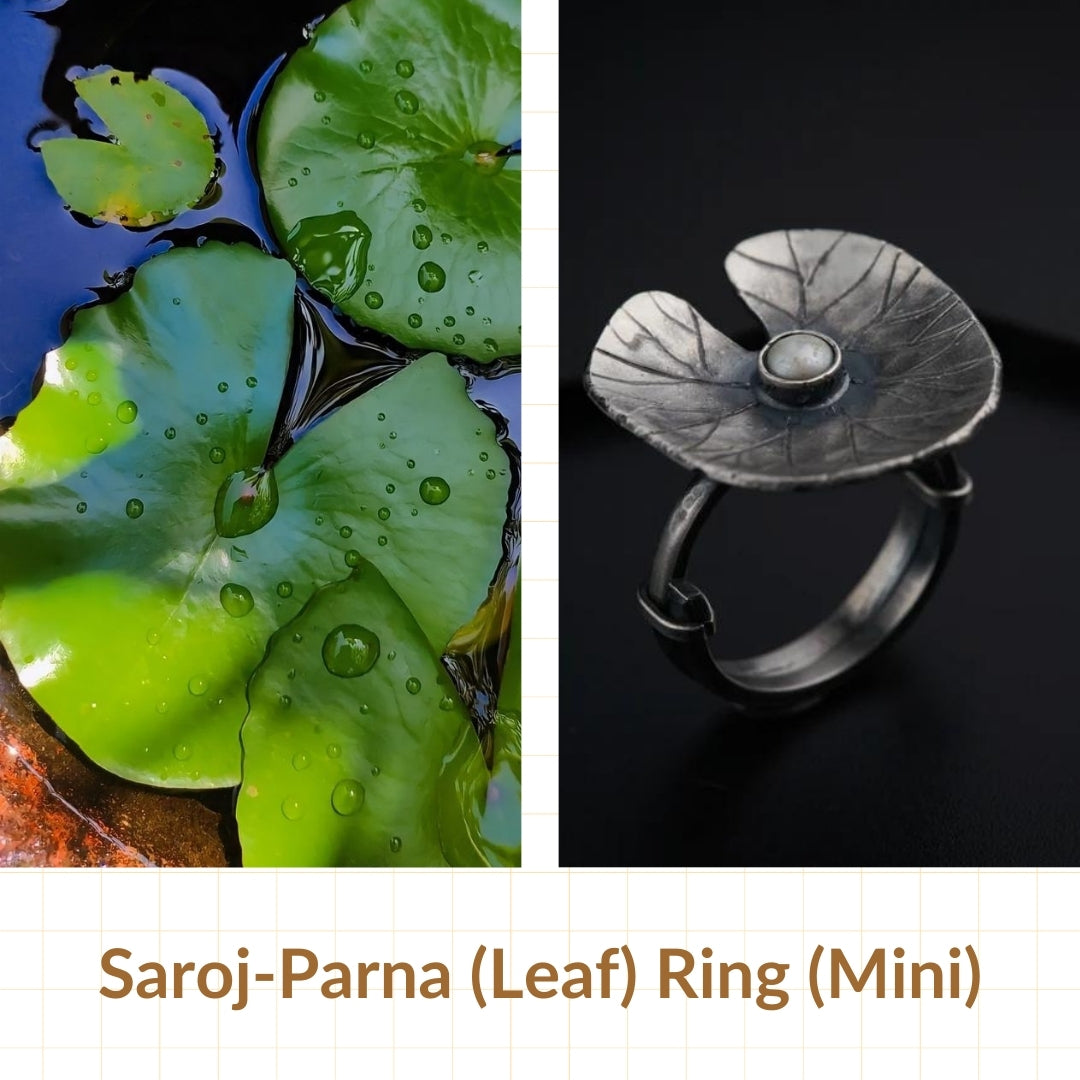 Buy Mini Saroj-Parna Ring (Adjustable) - House of Aadyaa