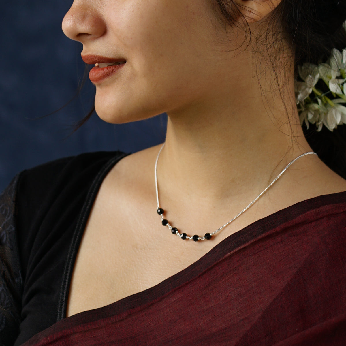 Handmade Silver Mangalsutra - House of Aadyaa