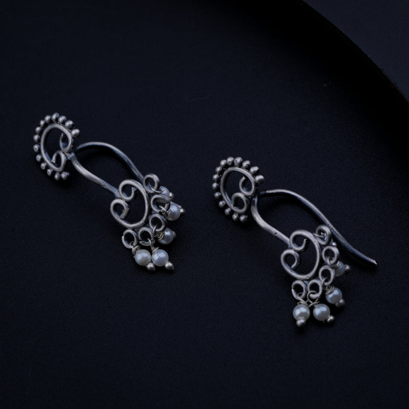 92.5 Handcrafted Silver Karnataka Earring Bugadi